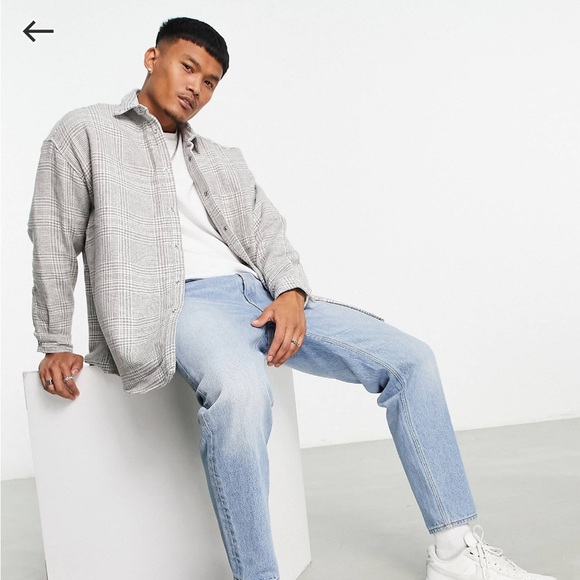 ASOS | Jackets & Coats | Asos Design Super Oversized Wool Checkered ...